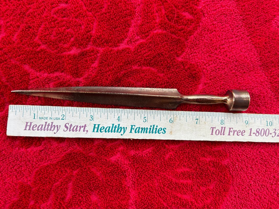 Three Sided Cast Brass Lightning Rod Topper Marked "MILLER", Free S/H ...