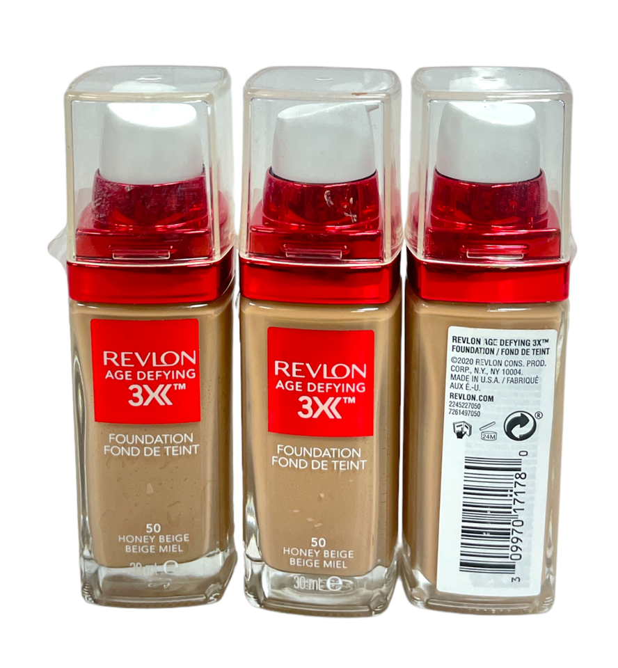 Revlon Age Defying 3X Foundation (30ml) Lot Of 3, You Pick, As Seen In ...