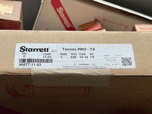 Starrett 99577-11-03 Tennax-Pro Bimetal Band Saw Blade 11ft03 | eBay