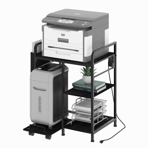 Home Printer Stand with Charging Station 24x18 Inches Stands for Large ...