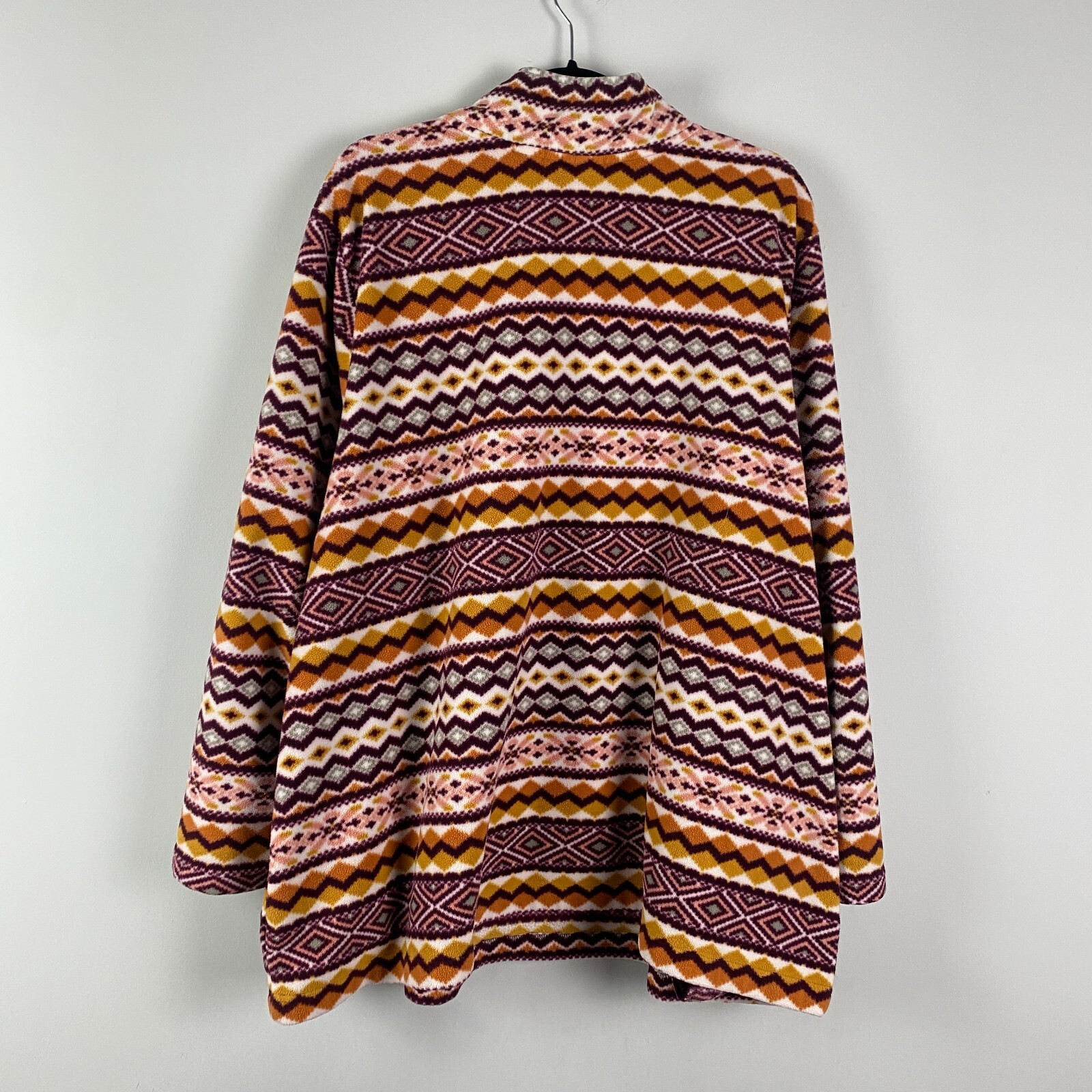 Denim & Co 1/4 Zip Fair Isle Fleece Pullover Size 3X Multicolor | eBay
