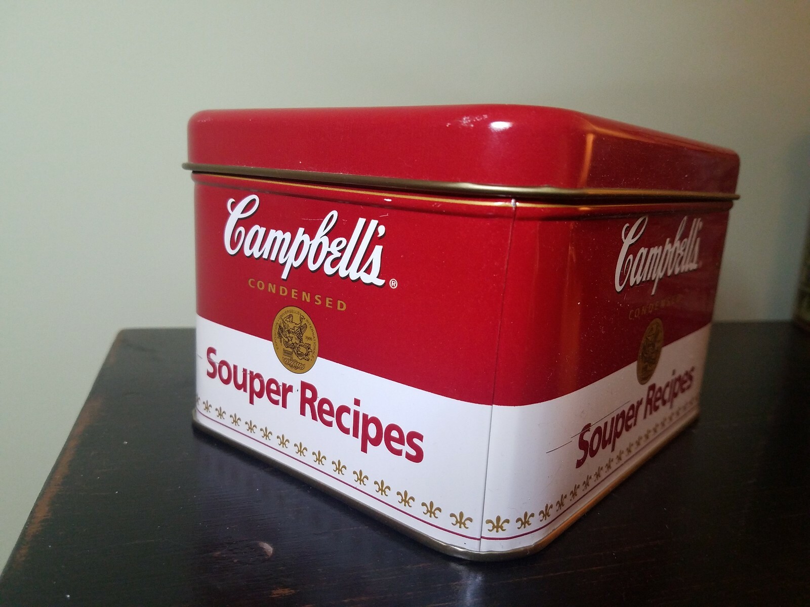 VINTAGE Campbell's Soup Collectible Tin Box Souper Recipes No Cards | eBay