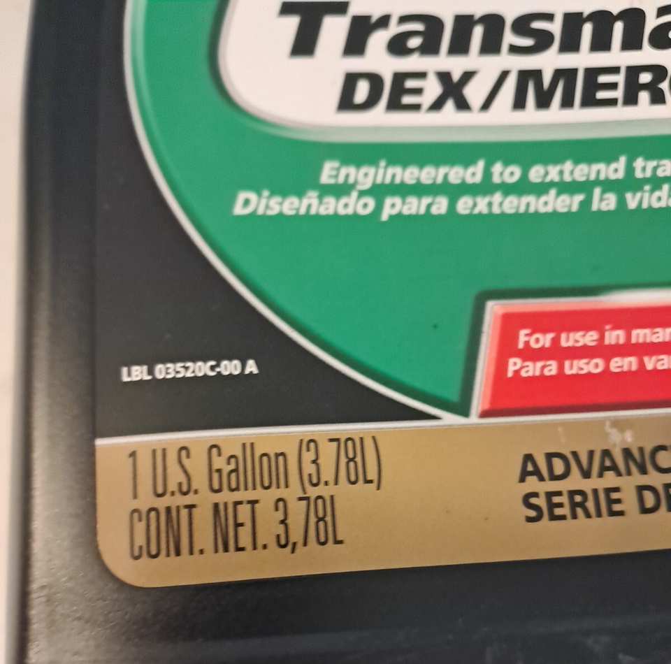 Castrol TRANSMAX DEX/MERC 1 Gallon Automatic Transmission Fluid Ford ...