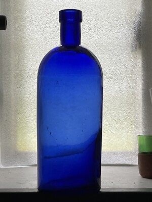 1870s Blue Pint Medical Hospital Bottle Nice & Clean Cobalt To Sapphire ...