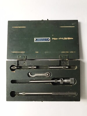 FLEMING MFG CO. #1225 INSIDE MICROMETER W CASE & 6 ATTACHMENTS | eBay