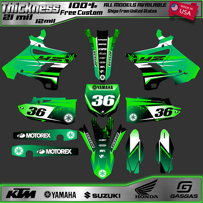 2015-2021 YAMAHA YZ 125 250 GRAPHICS KIT DECALS DECO YZ125 YZ250 2019 ...