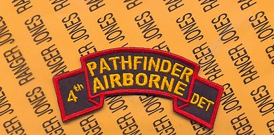 US Army 4th Pathfinder Airborne Detachment 4th ID scroll patch | eBay