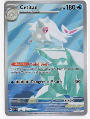 Cetitan 201/191 Surging Sparks Holo Pokemon Card | eBay