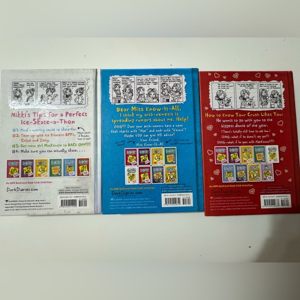 Dork Diaries Books 4, 5, 6, Hardcover Box Set Rachel Renée Russell | eBay