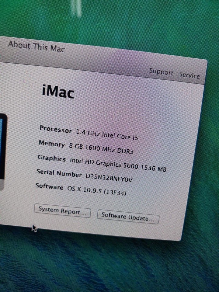 Apple iMac "Core i5" 1.4 21.5" (Mid-2014) - A1418 (EMC: 2805) - Grade ...