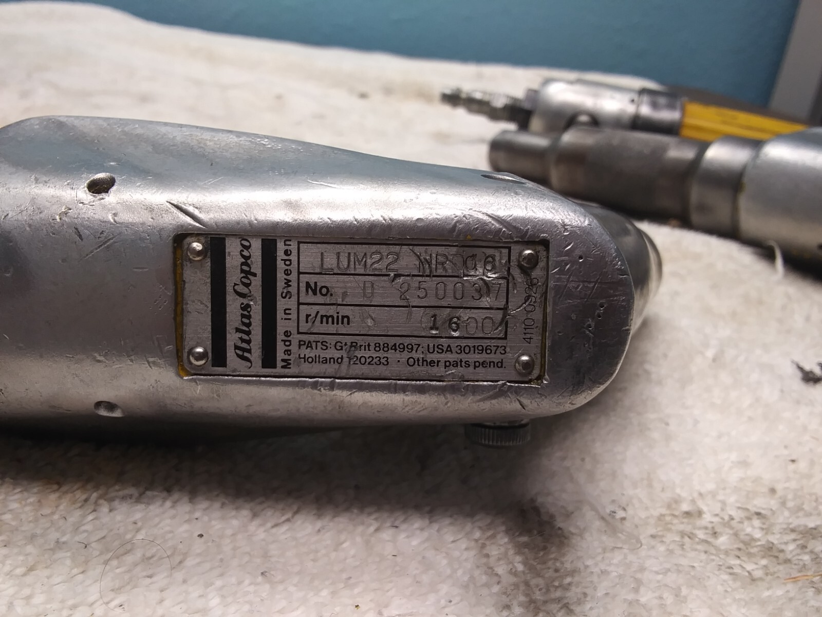 Atlas Copco Pneumatic Screwdriver Nutrunner Air Tool 1/4" Hex Inline ...