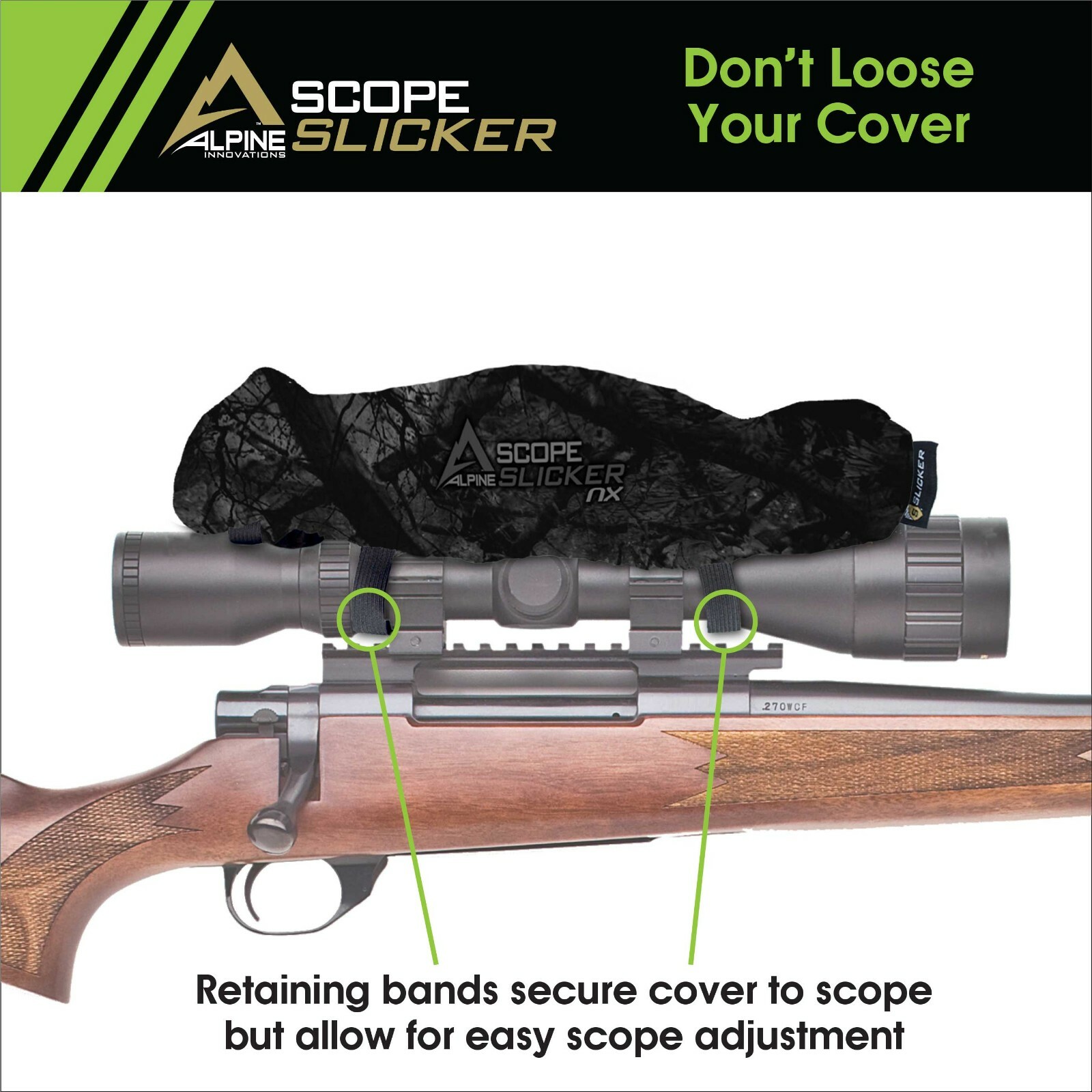 NX Scope Slicker Waterproof, Neoprene Rifle Scope Cover Scope ...