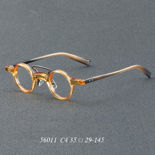 Luxury Acetate Design Eyeglass Frames Round Retro Spectacles Japanese ...