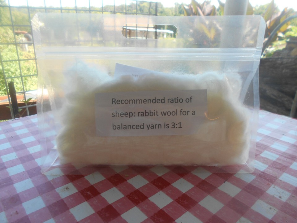 Plucked French Angora Rabbit Wool - WHITE | eBay