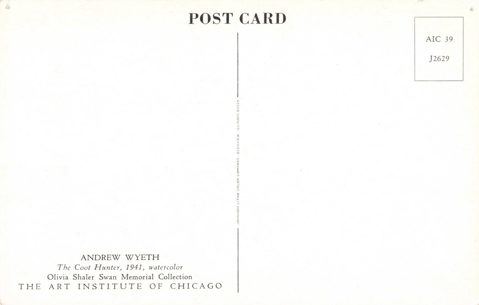 Postcard Painting The Coot Hunter Art Institute of Chicago Illinois | eBay