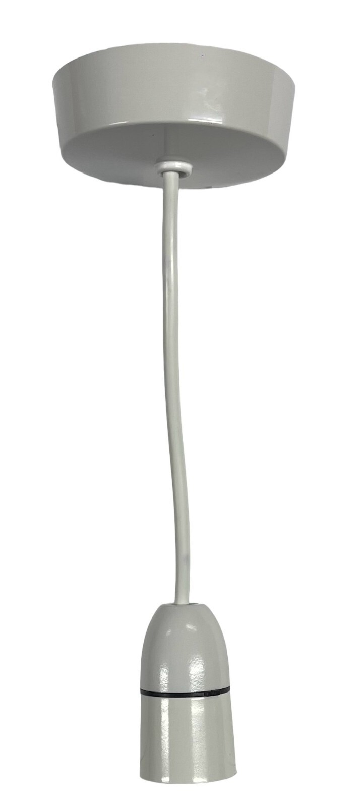 Ceiling Rose Pendant BC Light Fitting, Bayonet Lamp holder, white, 6 ...