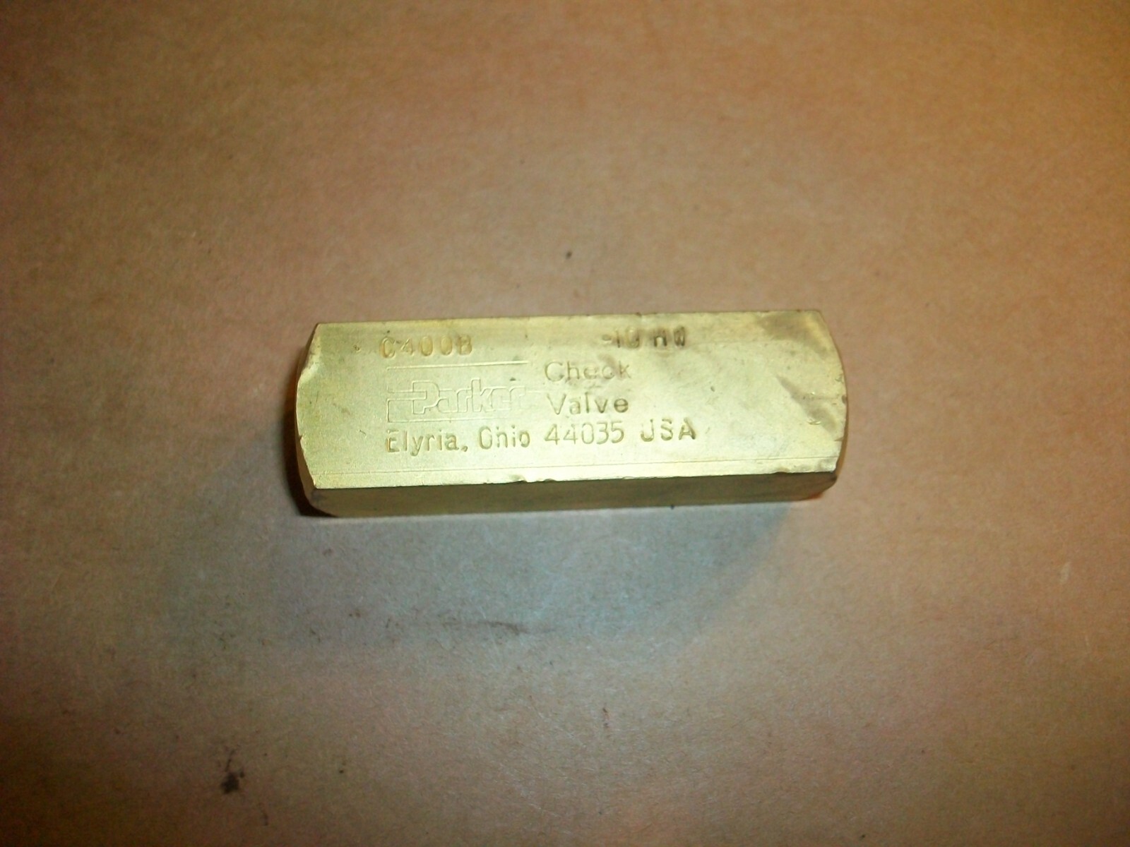 Parker Check Valve C400B 2000psi NEW | eBay