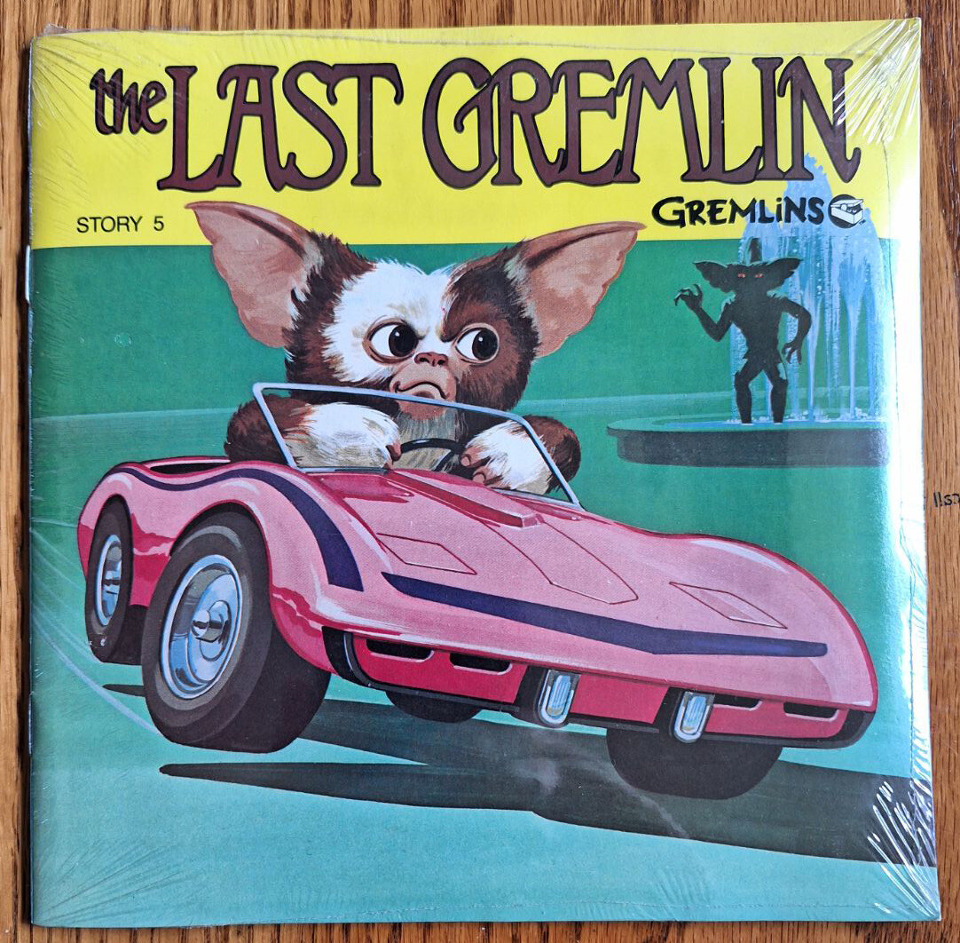 Vtg 33 RPM Story Book & Record Warner Bros Story 5 The Last Gremlin '84 ...