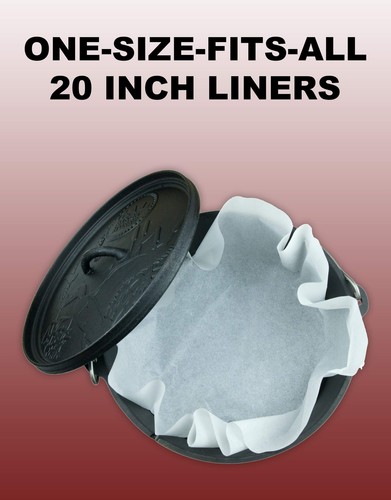 CampLiner Parchment Dutch Oven Liners 20 Disposable Paper (20 Pack) New ...