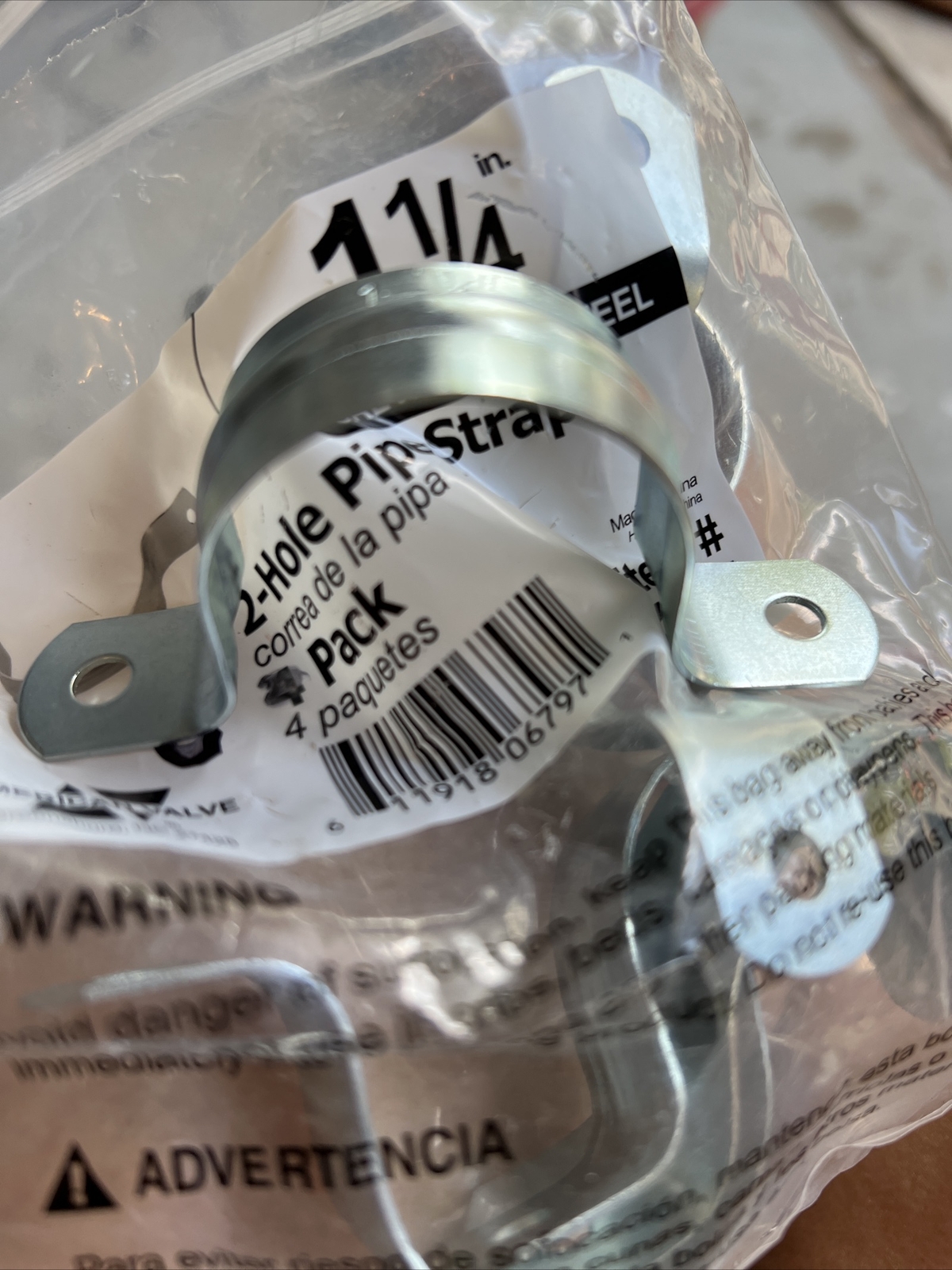 (6) EMT 1-1/4" Two Hole Strap Conduit Clamp Six Clamps - Pipe Hanger | eBay