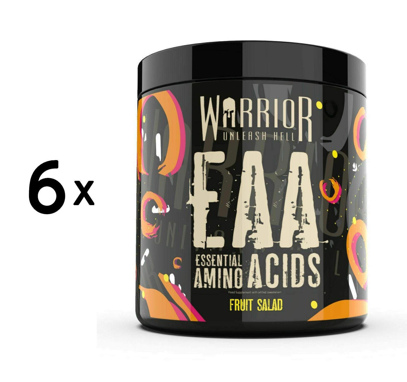 (2160 g, 52,12 EUR/1Kg) 6 x (Warrior EAA Essential Amino Acids, Grape ...