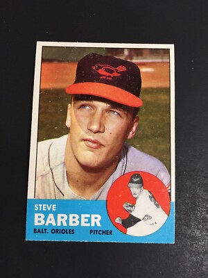 1963 TOPPS STEVE BARBER, #12, NM/MT (Free Shipping On Any 3!) | eBay