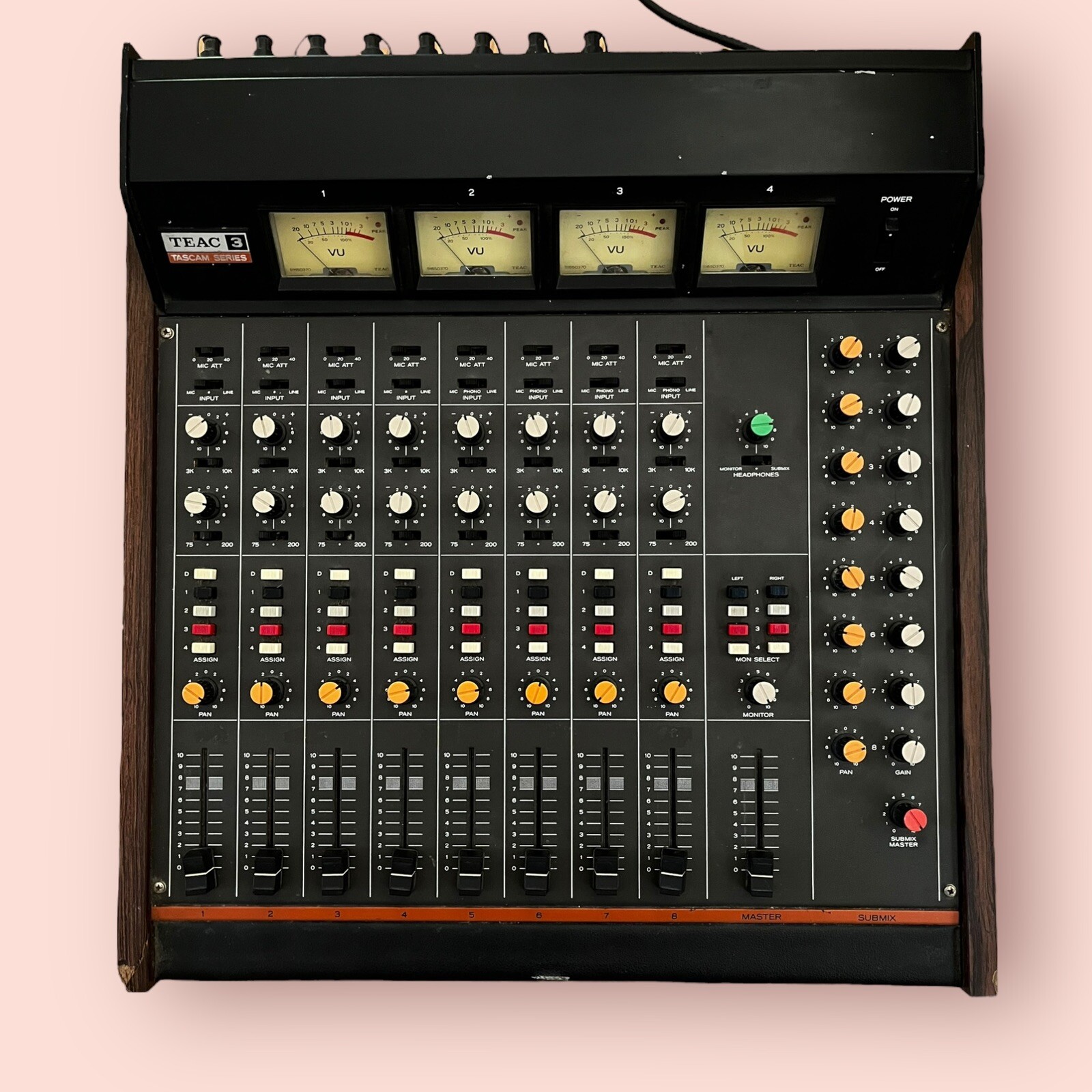 Vintage TEAC 3 TASCAM Series Analog Soundmixer Model 3 M30 - TESTED | eBay