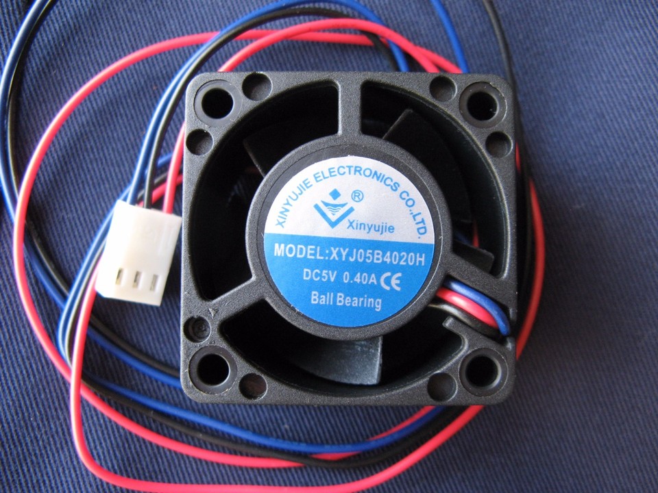 DC FAN 40x40x20 mm 3.3 to 5V dual bearing cools CPU 3-Pin with ROTATION ...