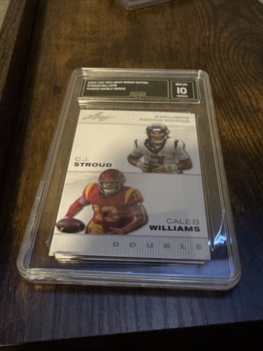 C.J Stroud & Caleb Williams Leaf Exclusive Double Rookie Card #ERE-02 ...