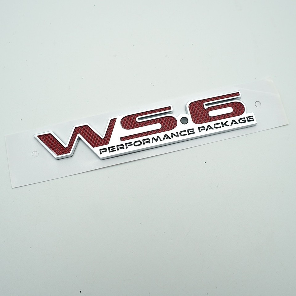 One Pc WS6 Performance Package Emblem Fits 96-02 Pontiac Firebird Rear ...