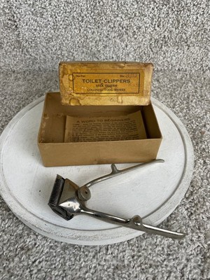 Vintage One Pair Toilet Clippers Neck Shaver Colonial Tool Works | eBay