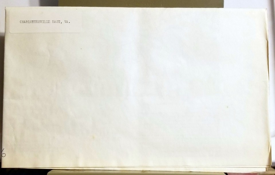 1964/1968 Orig USGS Topo Map Charlottesville East VIRGINIA Quad 7.5' 1: ...