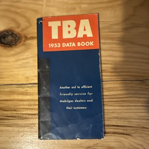 TBA 1953 Data Book. Mobilgas Dealers And Customers | eBay