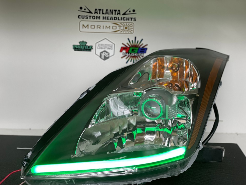 Custom Headlight Set For 03-05 Nissan 350Z with Bulb Halogen Coupe | eBay