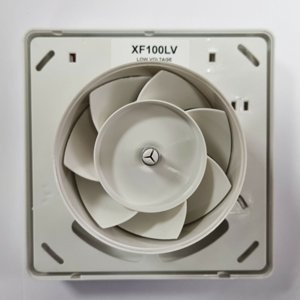 Manrose Low Voltage 12V AC Extractor Fan 100mm 4" Wall/Ceiling Bathroom ...