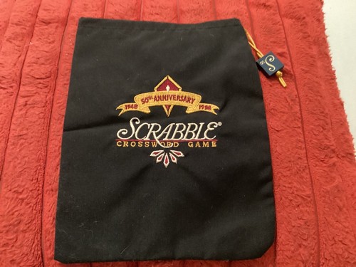 SCRABBLE DELUXE TILE BAG, 50th ANNIVERSARY EDITION,1998/FREE POSTAGE ...