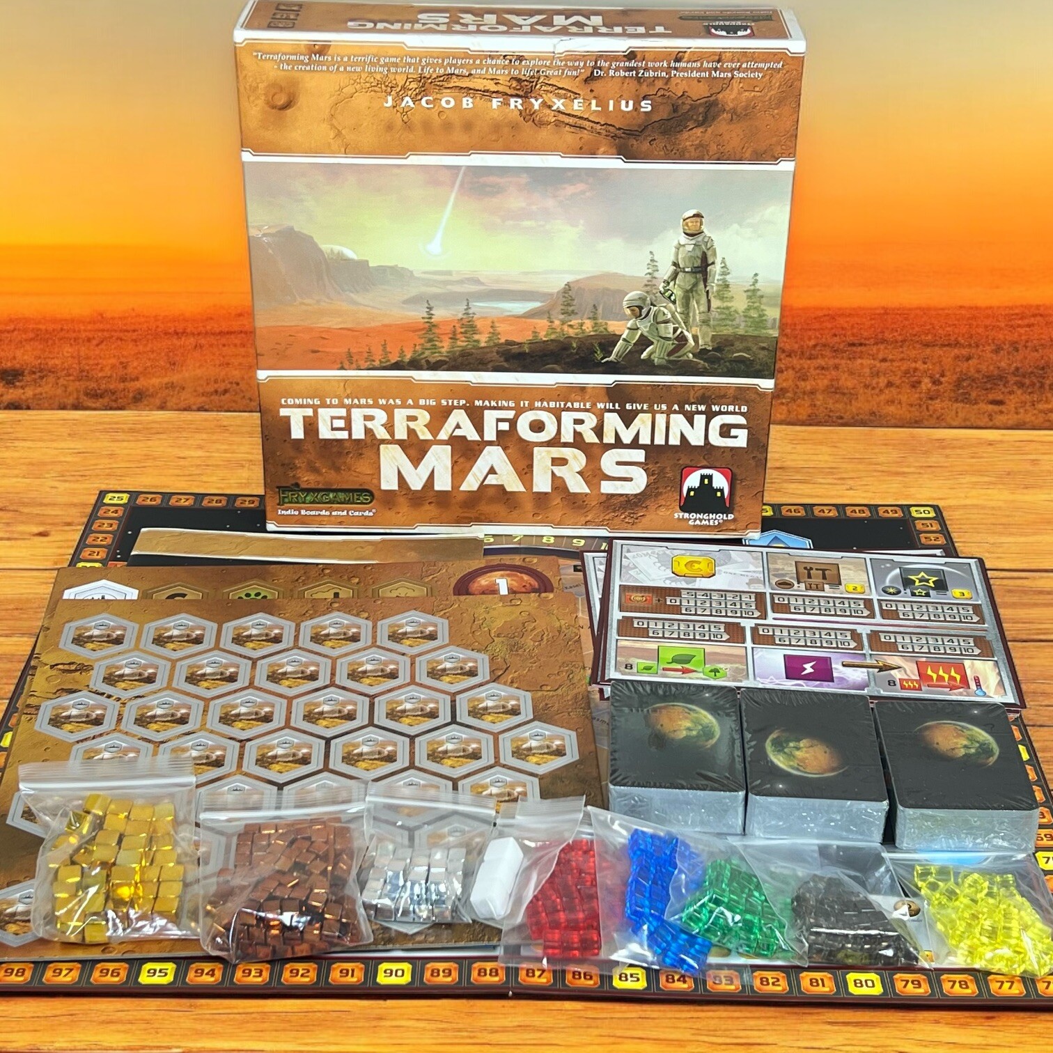 Terraforming Mars Jacob Fryxelius Board Game 2016 Stronghold -Open Box ...