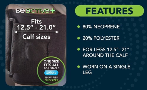 BeActive PLUS Instant Relief Acupressure Calf Brace for Sciatic Back ...