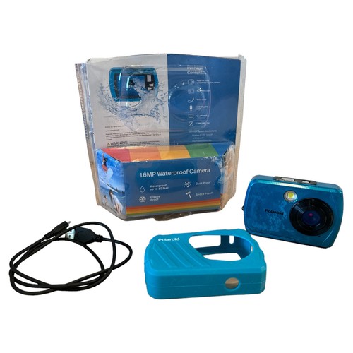 Polaroid - 16MP Waterproof Digital Camera - IS048 - TEAL Tested and ...