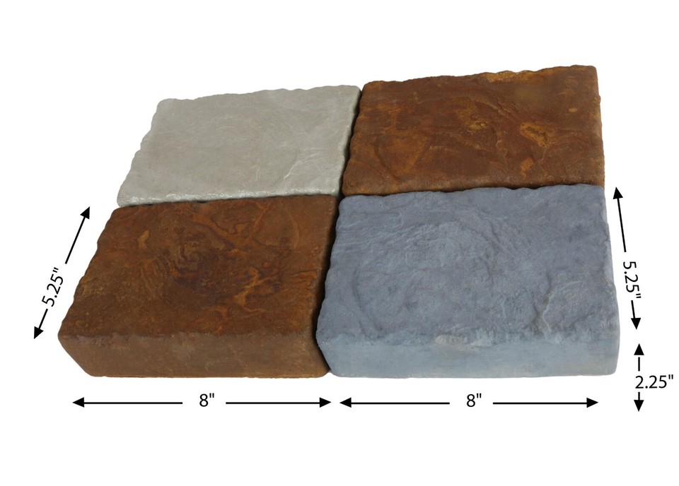 Stone Master Molds Rubber Mold for Concrete, Cobblestone Paver Forms, 7 ...