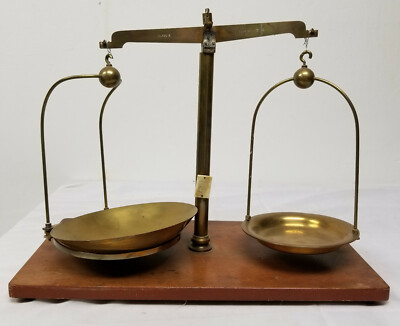 Antique Brass Bronze Weight Scale Balance W A Webb LTD Ilford 2 Lb | eBay