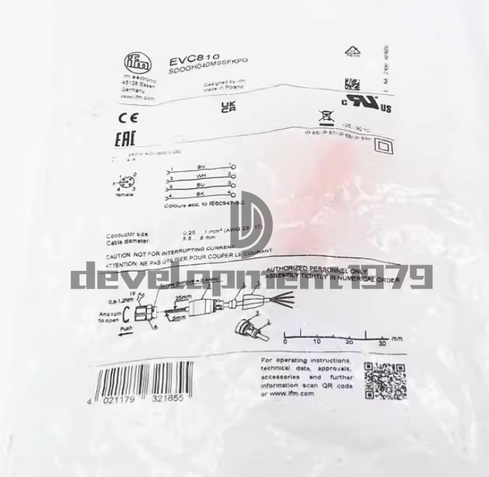 1PCS NEW IFM connection plug EVC810 | eBay