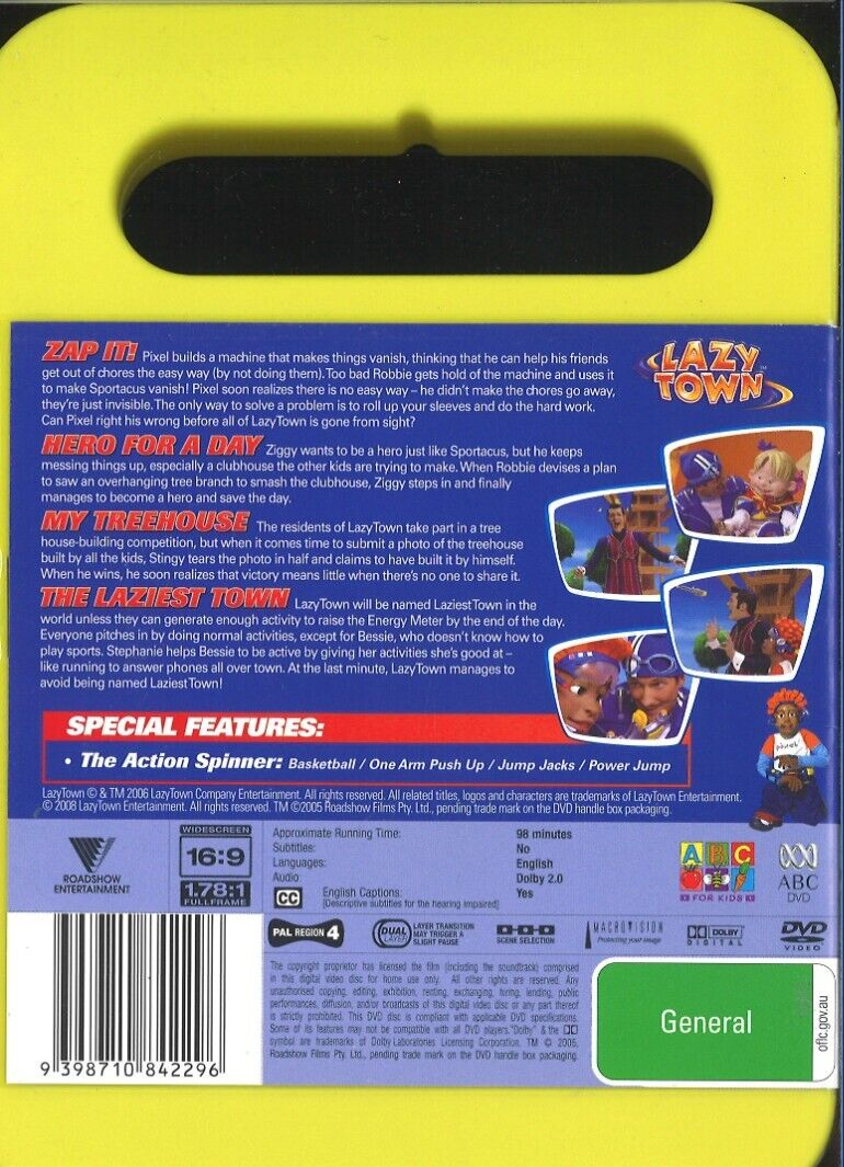 317 AA NEW SEALED DVD LAZY TOWN ZAP IT! | eBay