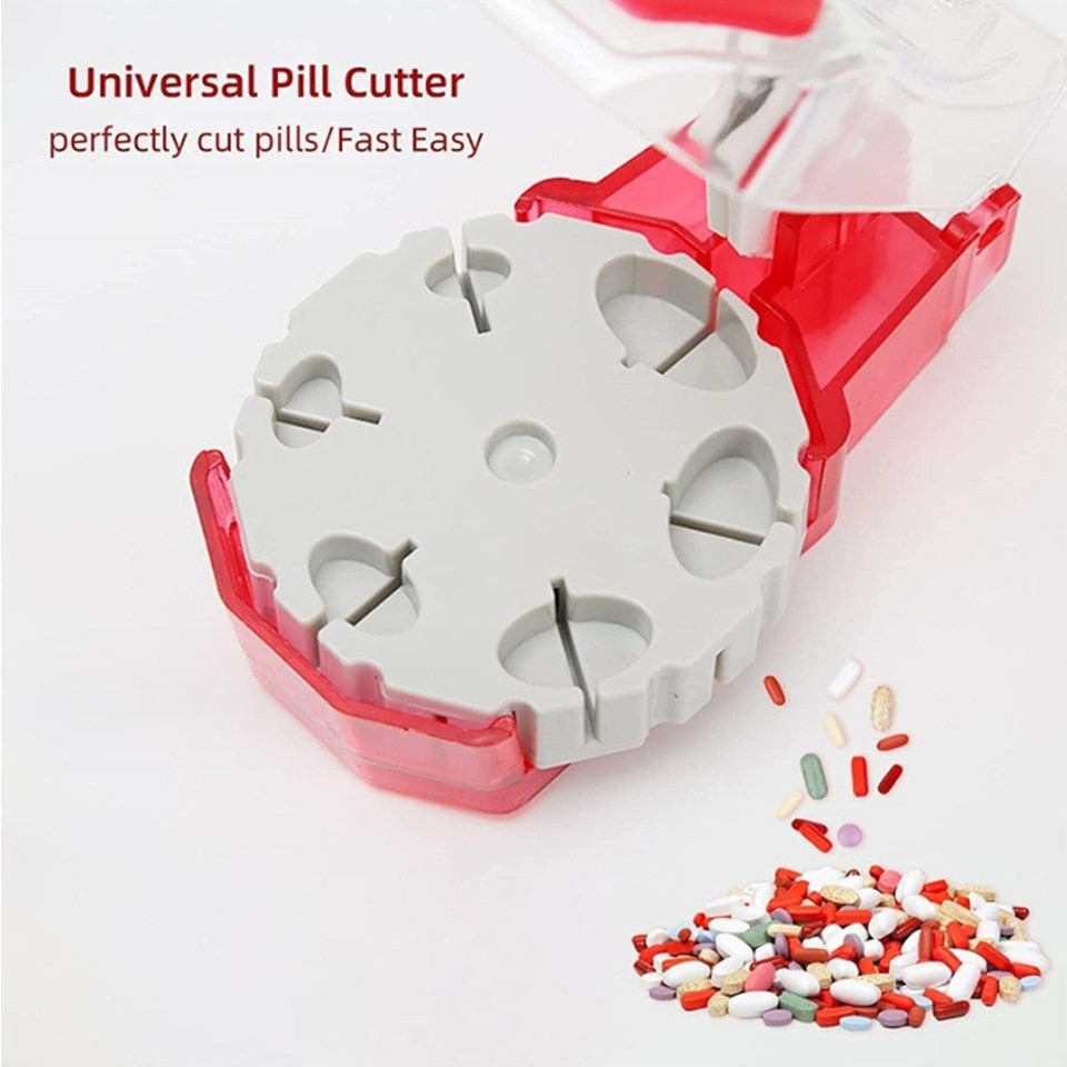QPOIBSD Perfect Pill Cutter - Pill Splitters for Small or Large Pills ...