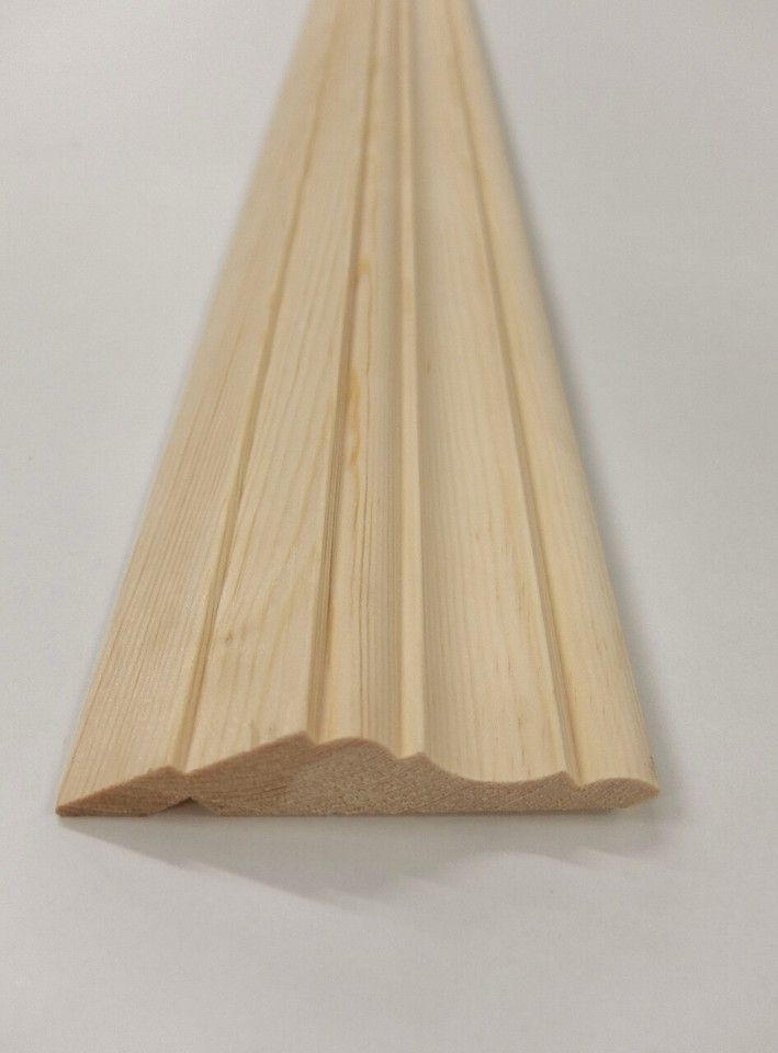 Solid Pine Kitchen Cornice 1170mm 95x21mm Unit Trim Moulding Wooden ...