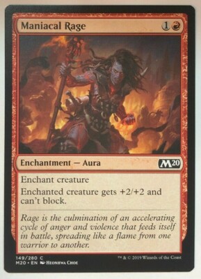 MTG Maniacal Rage Core Set 2020 149/280 Regular Common | eBay