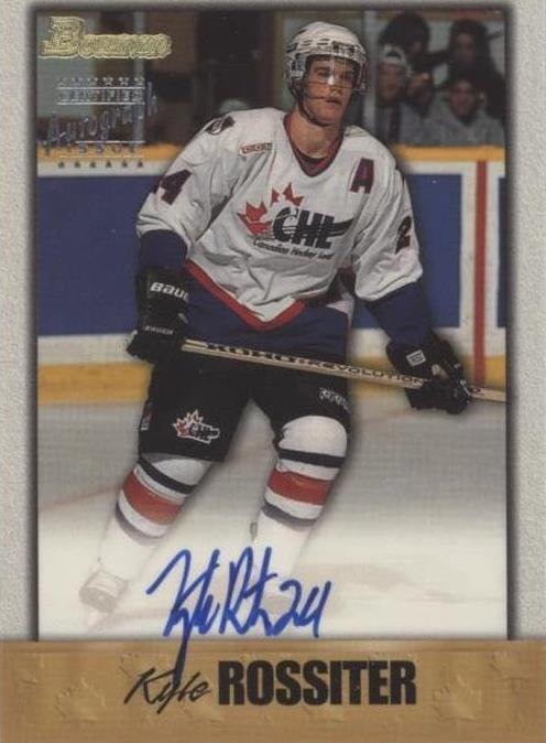 1998-99 Bowman CHL - Autographs Kyle Rossiter #A7 Blue (AU, RC) for ...