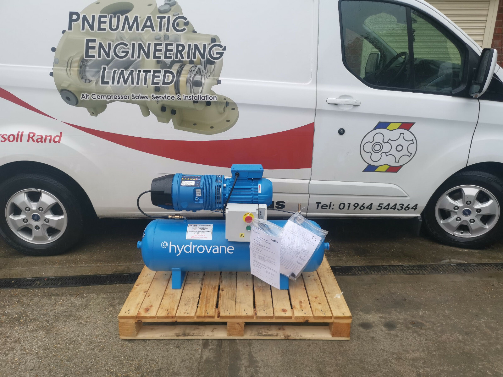 HYDROVANE HV01/501 1.1kW/1.5HP VANE COMPRESSOR SINGLE PHASE 75L (Price ...