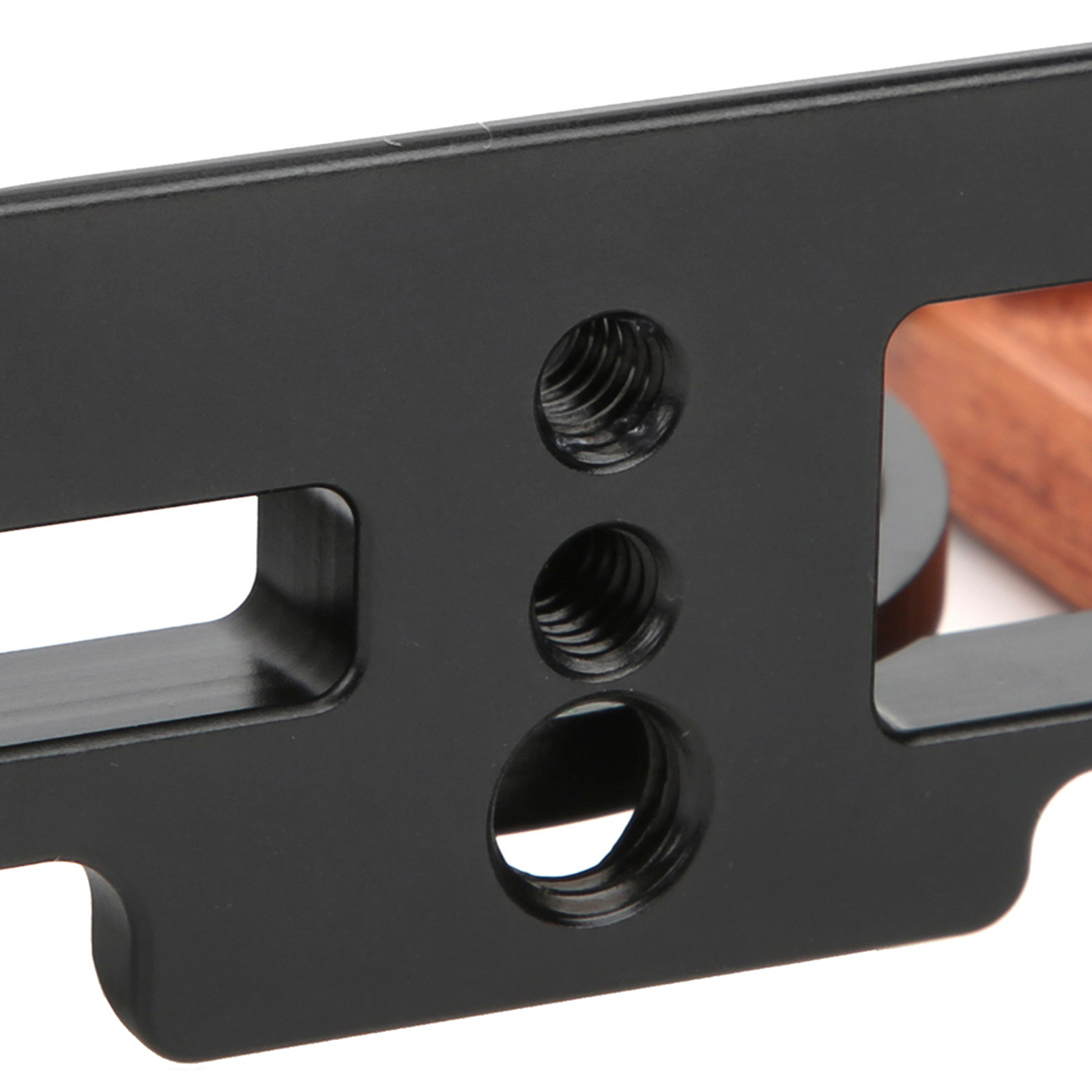 Aluminium Alloy Camera Cage Protective Casing Wooden Handle Grip For ...