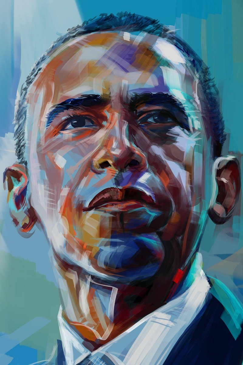 Official Obama Portrait Painting